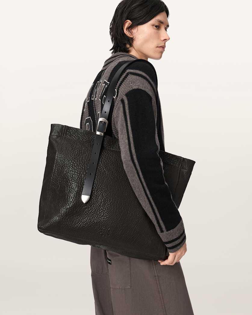 Haven Leather Tote Bag Bitter Brown | ALLSAINTS